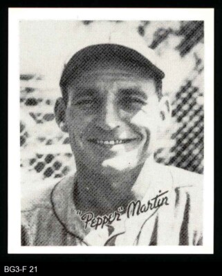 1936 Goudey Reprint #21 Pepper Martin Cardinals 8 - NM/MT | eBay