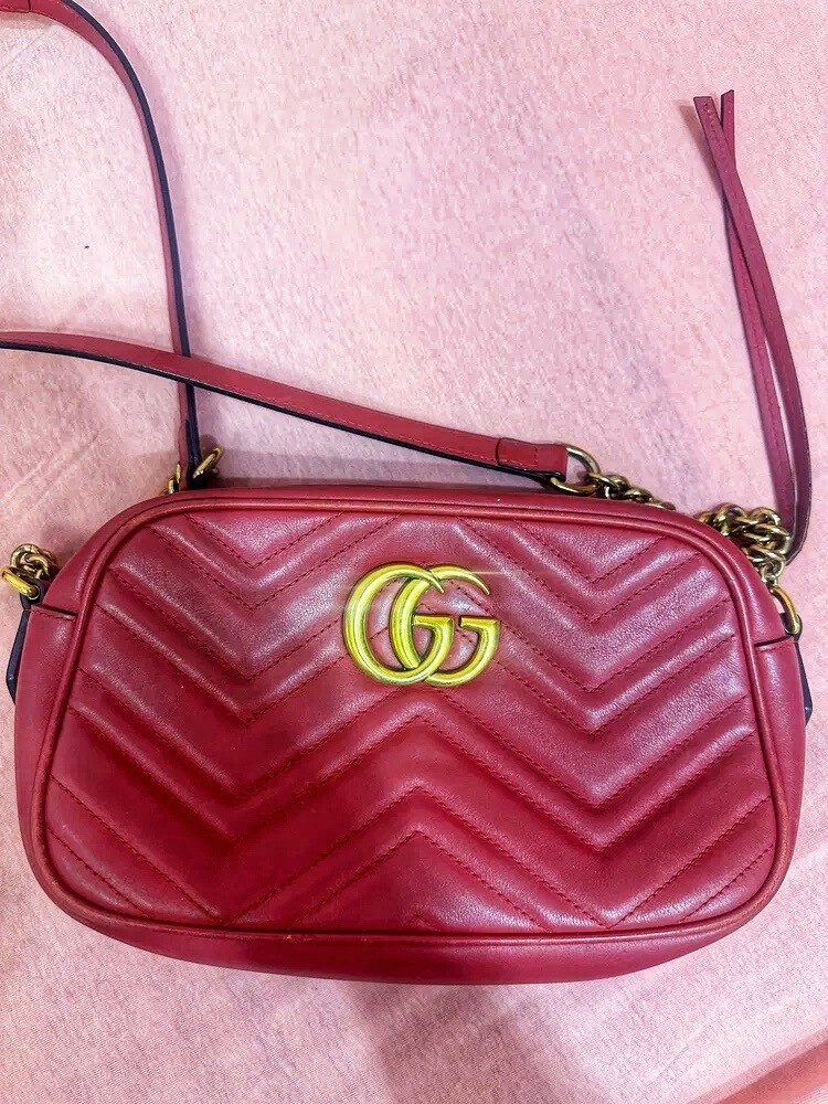 100% genuine Gucci GG Marmont Red Bag - Gem