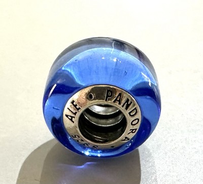 Authentic Pandora Mini Murano Glass Charm Blue | eBay Australia