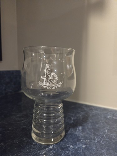 BOX BAR PLYMOUTH MICHIGAN Rare NONIC Style PINT GLASS CLOSED BAR Never ...