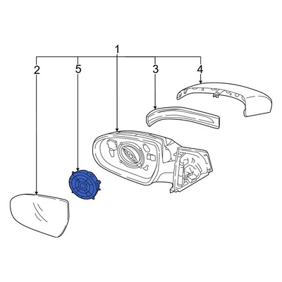 For Kia Seltos 2021-2025 Kia 87612F1000 Front Left Door Mirror Drive ...