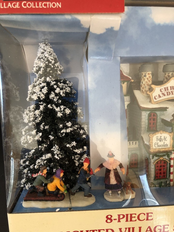 Lemax 2001 NIB Christmas Candy Factory 8-Piece Lighted Set | eBay