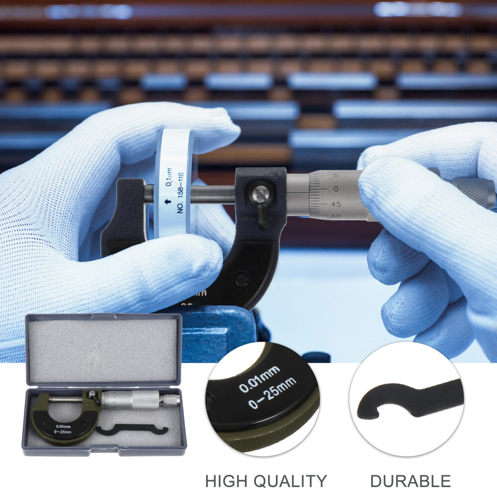 Micrometer Carbon Steel Screw Digital Thickness Gauge Metric | eBay