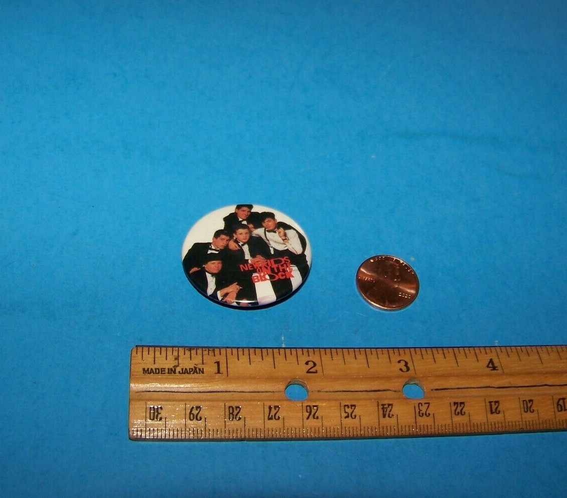 New Kids On The Block Vintage 1990's Button Rock N Roll Button A-3 | eBay