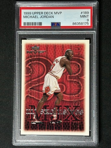 1999 Upper Deck MVP Michael Jordan #189 PSA 9 MINT Chicago Bulls MJ ...