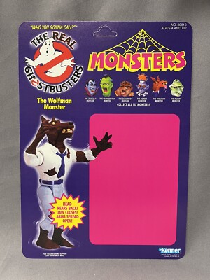 1986 Kenner Real Ghostbusters Monsters Wolfman Proof Card Prototype ...