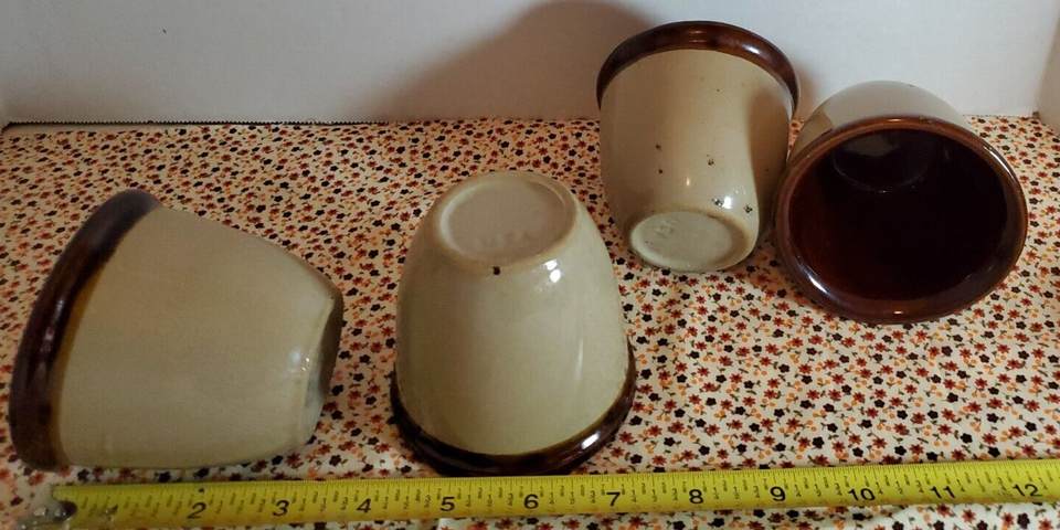 LARGE Pitcher-Creamer-Sugar+ VINTAGE STONEWARE Dairy Mixed Set 12 Pc ...