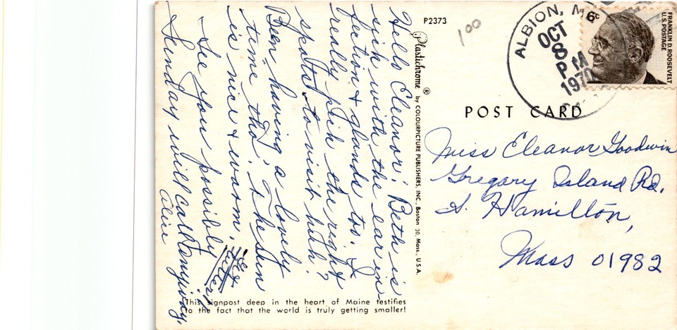 Norway, Franklin D. Roosevelt, Miss Eleanor Goodwin, Beth, Maine ...