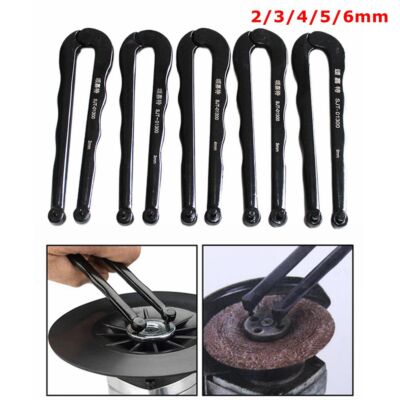 Black Finish Adjustable Pin Spanner Wrench Pin Universal Plier Dual Pin ...