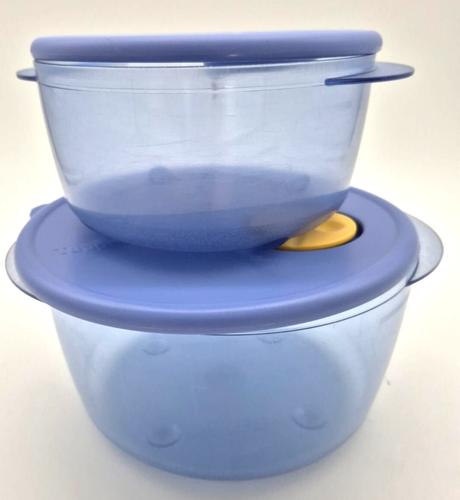 Tupperware Rock N Serve Pair of Round Lidded Storage Containers 2L ...