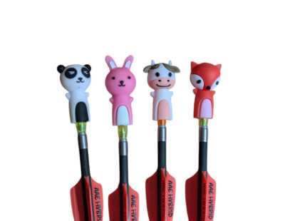 Scalded Cat Archery Spare Arrow Toppers Animals X 4 Cow Target Gift ...