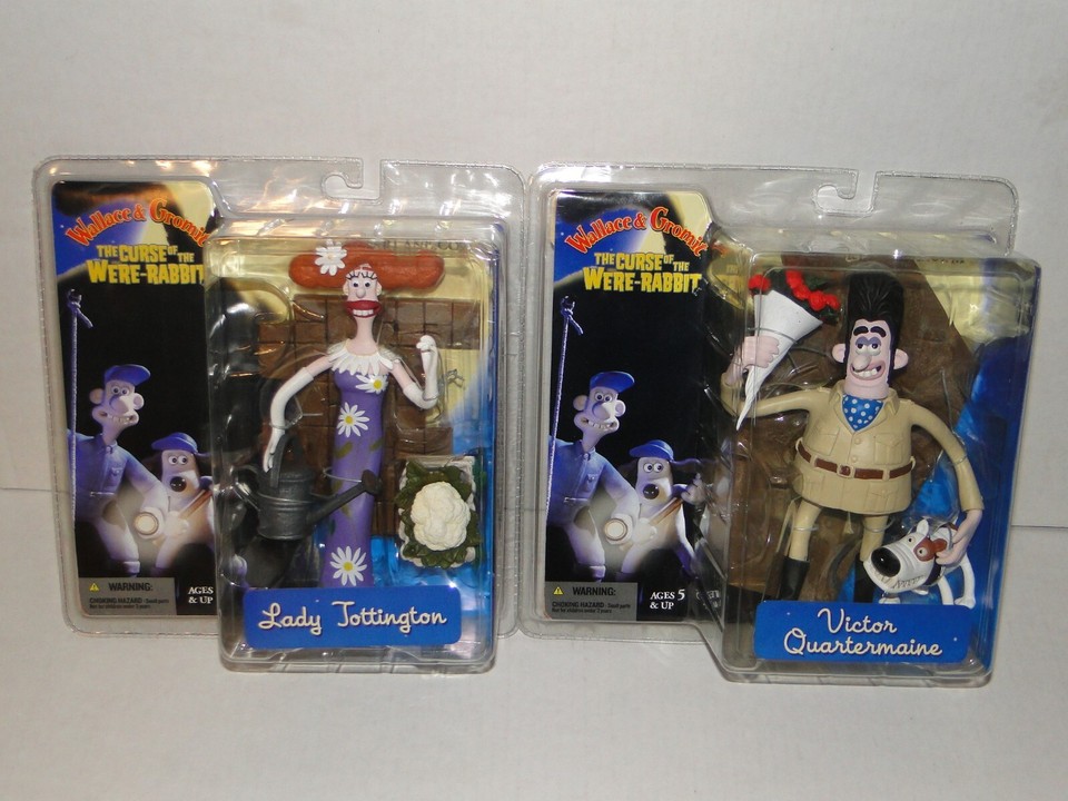 Wallace and Gromit McFarlane Toys Movie 2005 complete set Lady ...