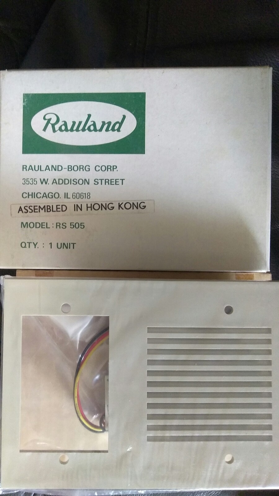 Rauland Responder RS505 Nurse call intercom speaker "NOS" | eBay