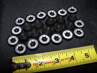1 pound 3/8" PAL Push Axle Shaft LOCK NUTS plastic finish caps Approx ...