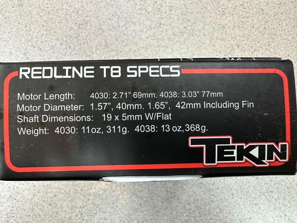 Tekin RX8 GEN3/Redline T8 GEN3 1/8 Buggy Brushless ESC/Motor Combo ...
