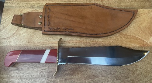 Custom Handmade Mike Cotita Bowie Knife with Recon Stone Handle. | eBay