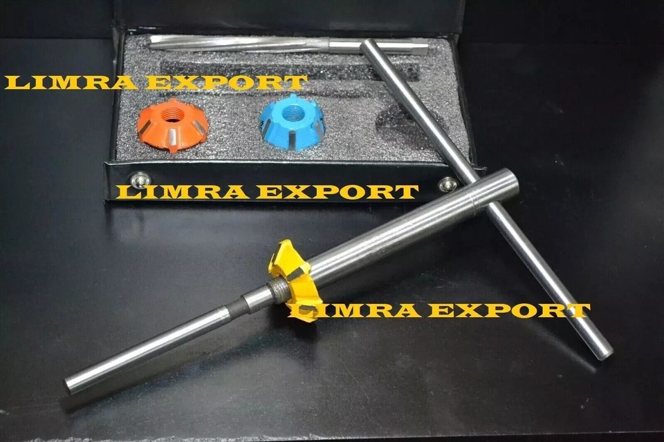 6x VALVE SEAT CUTTERS 3 ANGELS CUT CARBIDE TIPPED 30-45-60 DEGREE BEST ...