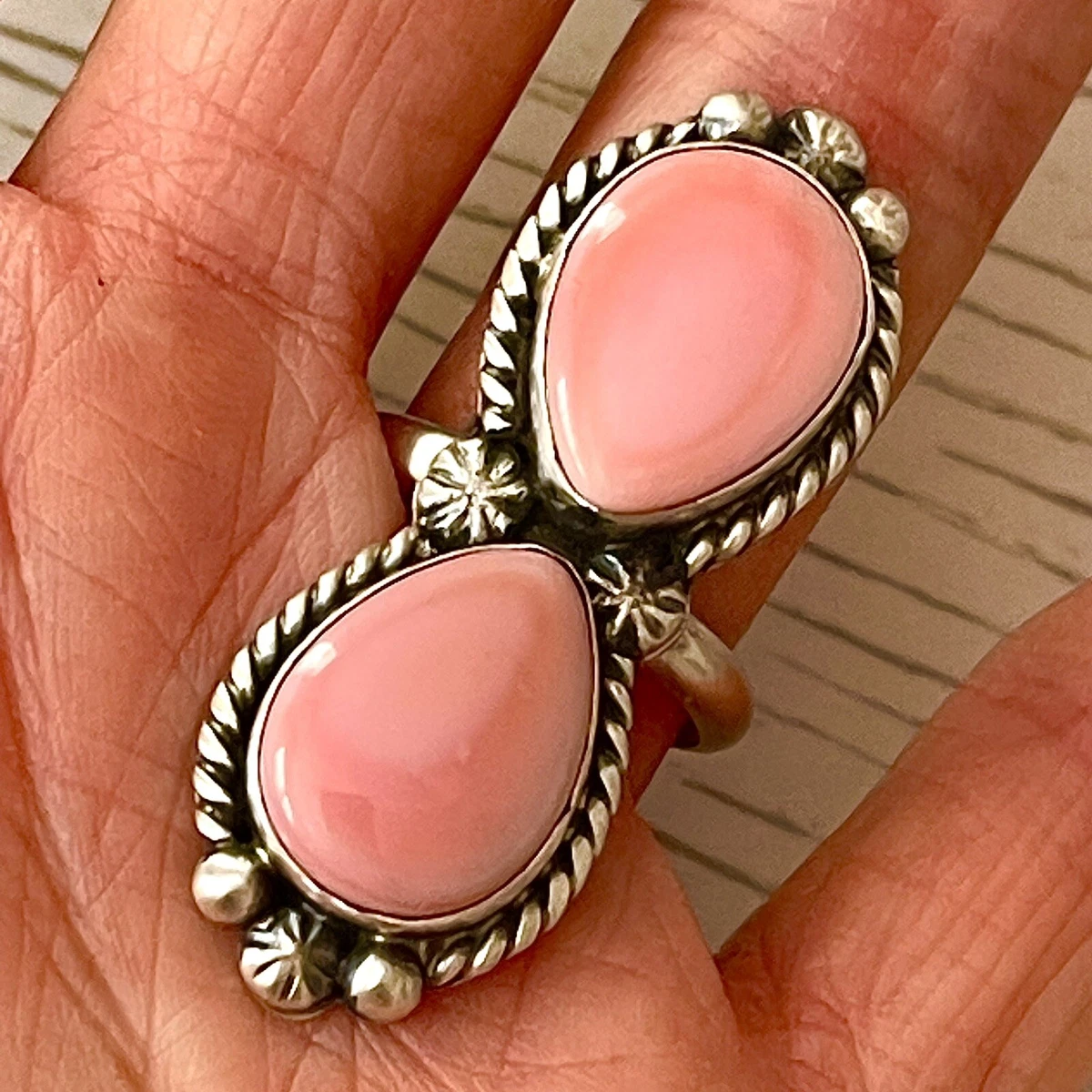 Pink Conch Shell Ring