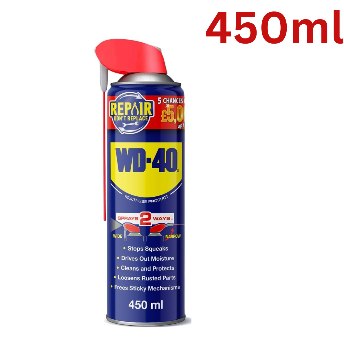 WD40 Multi Use Product Smart Straw Spray 450ml-300ml All Purpose ...