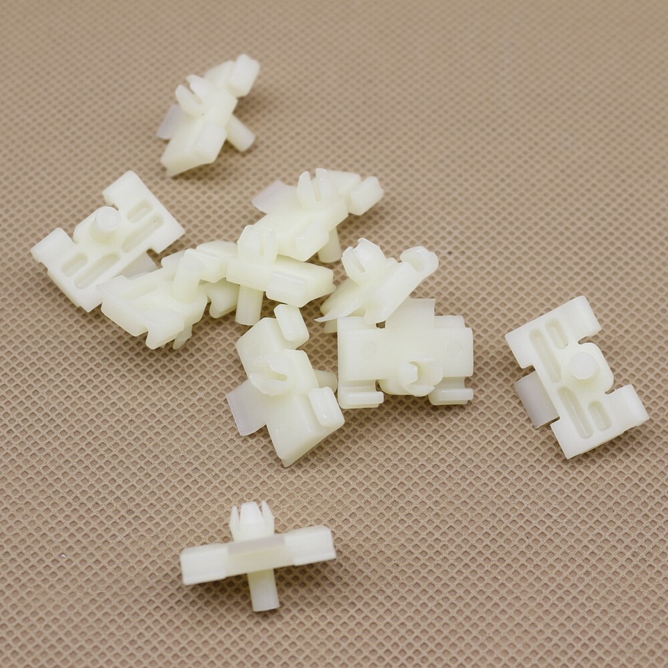 10 Pcs Body Side Molding Clips for Mercedes W124 Door Moulding ...