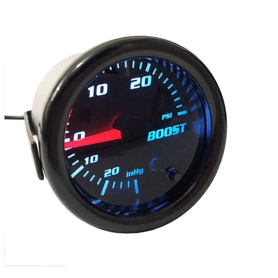 2" Turbo Boost Gauge Tinted 7 Color 0-30 PSI Pressure Vacuum Turbo ...