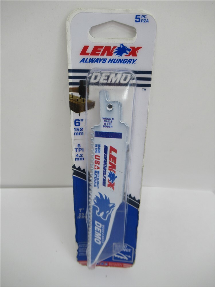 Lenox 203706066R5, 6" x 6 TPI Reciprocating Saw Blade, 5 Pack | eBay