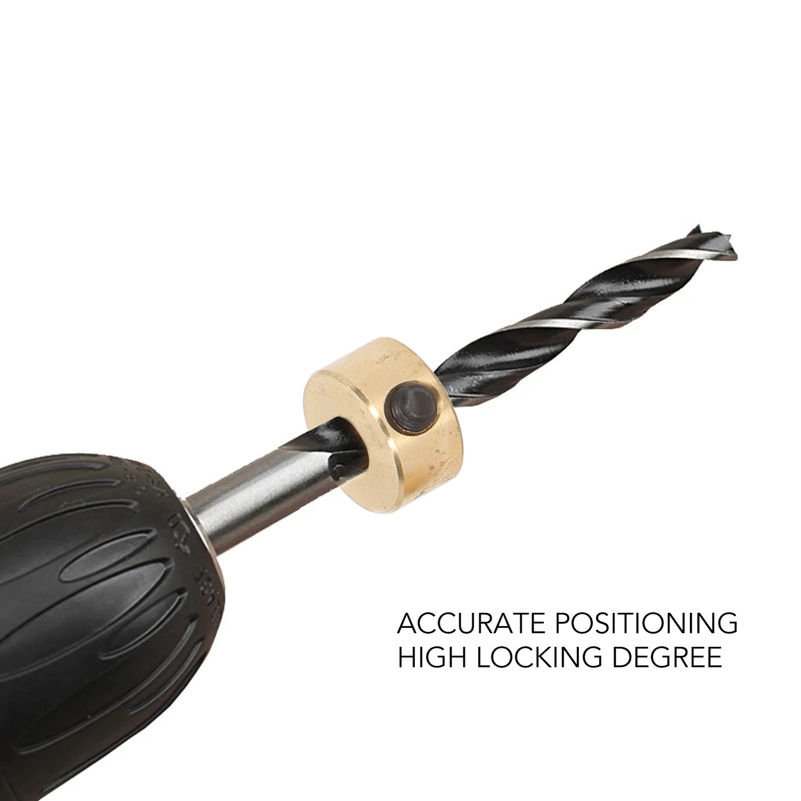 4PCS Drill Bit Stop Collar Brass Locking Drill Bit Limit Ring For 6 8 9 ...