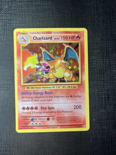 2016 Pokemon Card, Charizard 11/108#, XY Evolutions, Holo Rare, NM/LP ...