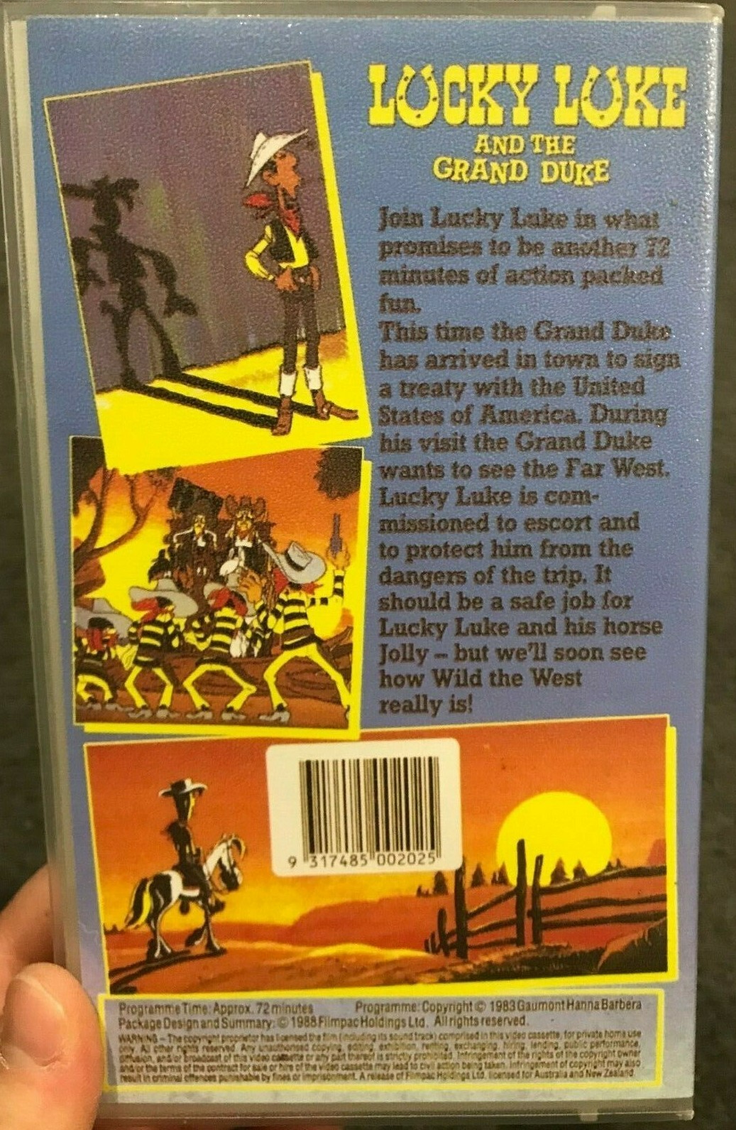 Lucky Luke And The Grand Duke VHS VIDEO TAPE (classic cartoon ...