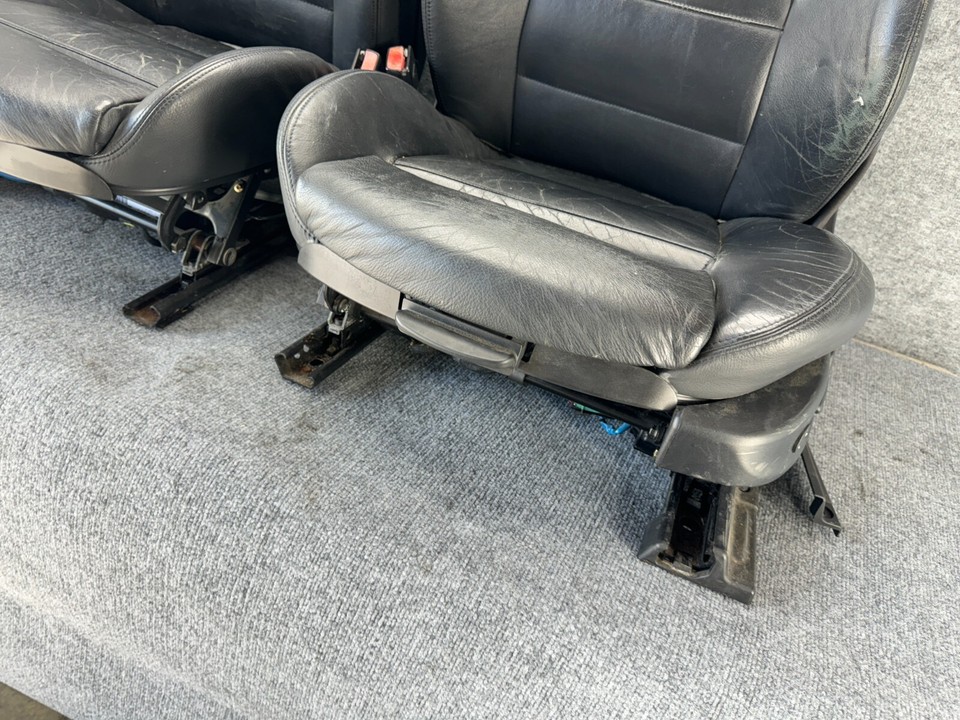 BMW E46 Convertible Front and Rear Sport Heated Seats Black Assembly ...