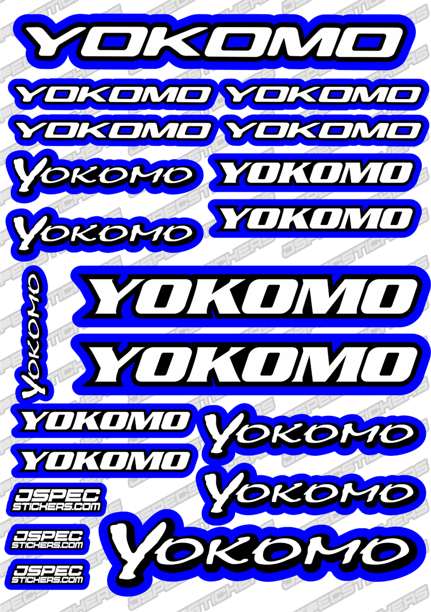 Yokomo Logo Yokomo Racing RC Sticker Decal Electric Buggy Cars Truck