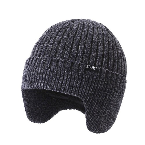 Windproof Woolen Hats Warm Ear Protectors Caps New Knitted Hat Men | eBay