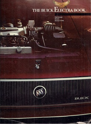 Buick Electra 1984 USA Market Sales Brochure T-Type Park Avenue FAIR ...