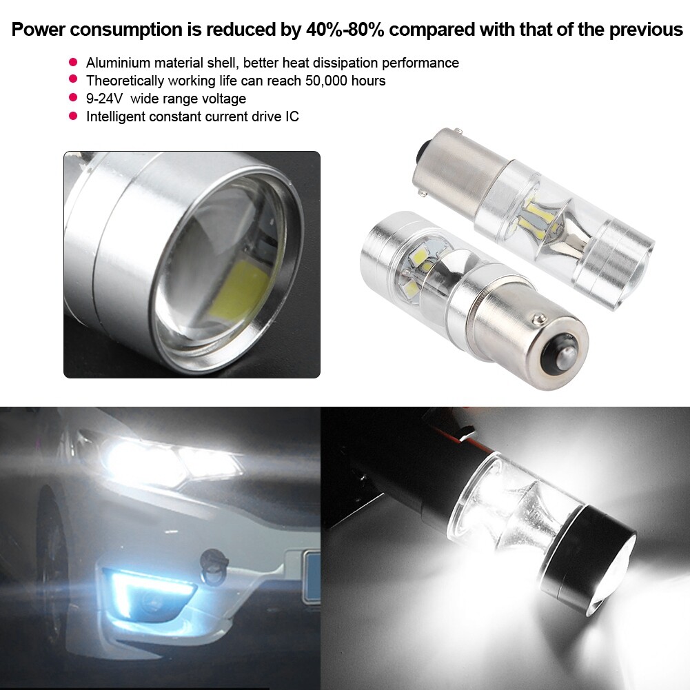 9-24V/60W 1156/BA15S Stop Light Car LED Turn Signal Lamp 660lm ...