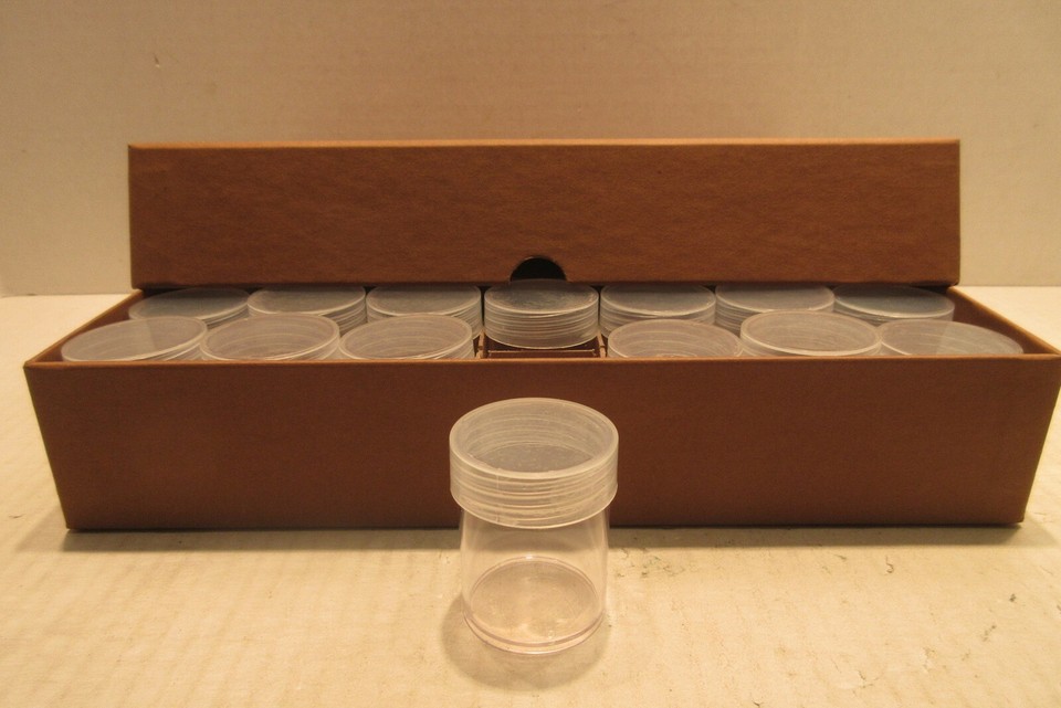 Guardhouse Half Dollar Coin Tube Storage Box with 28 Whitman Round Coin ...