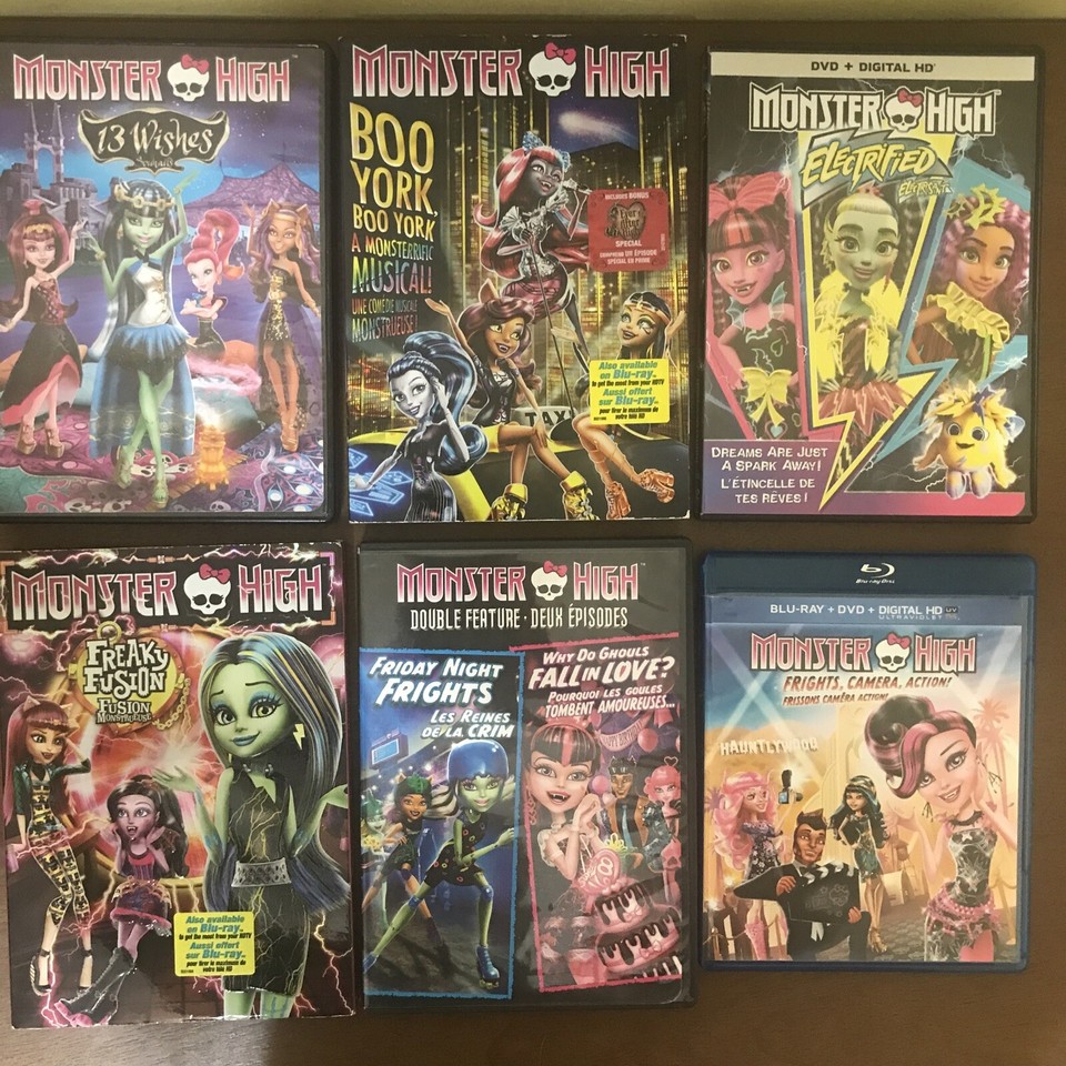 Monster High DVDs You Choose Combined Shipping Mattel Creations Monster ...