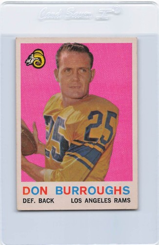 1959 Topps #59 Don Burroughs Rams EX/MT 2189 | eBay
