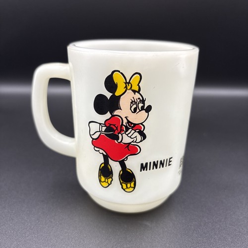 Vintage Walt Disney Productions Milk Glass Mini Mouse Mug | eBay