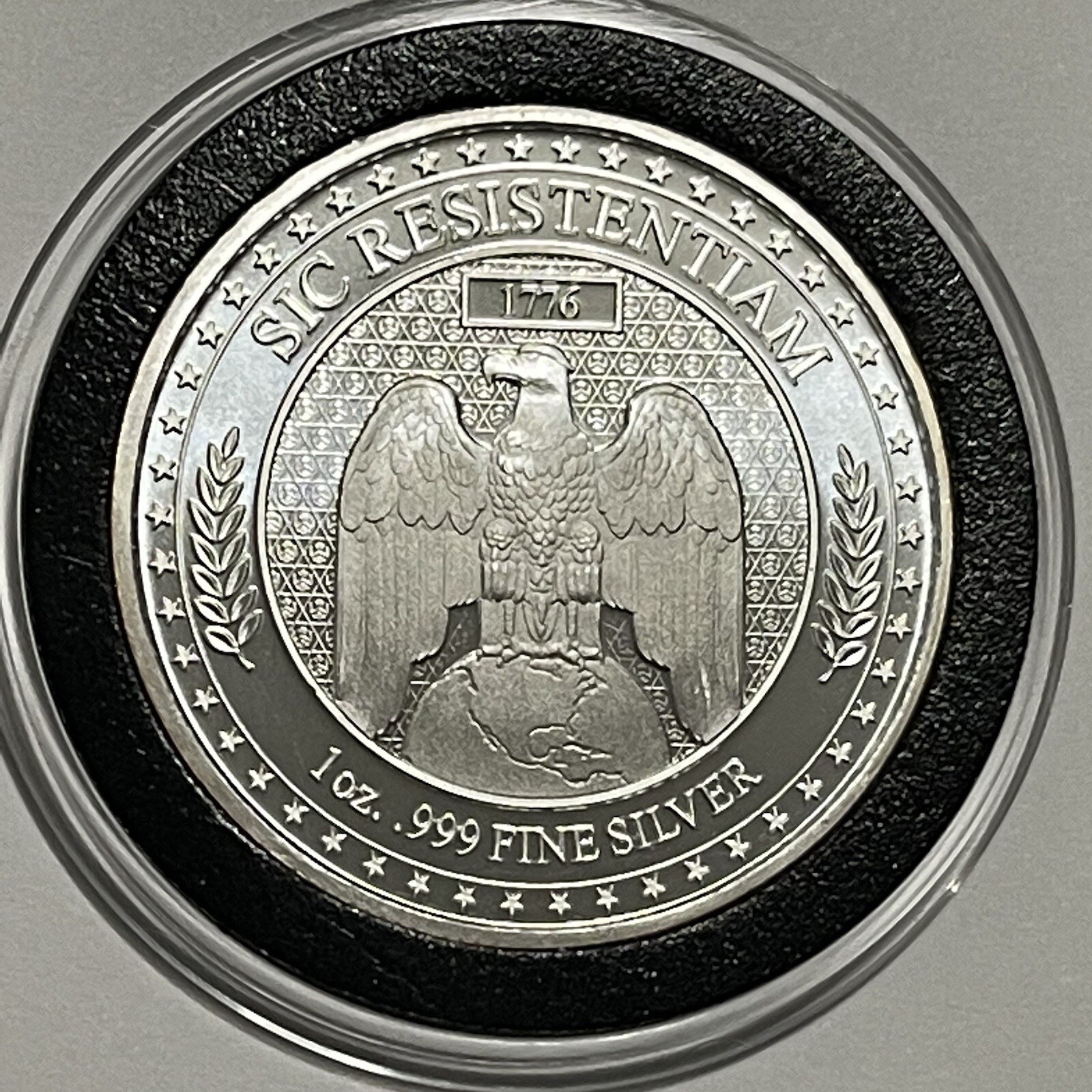 Infowars Founding Member 1 Oz Silver Coin 1 of 3 Sic Semper Tyrannis ...