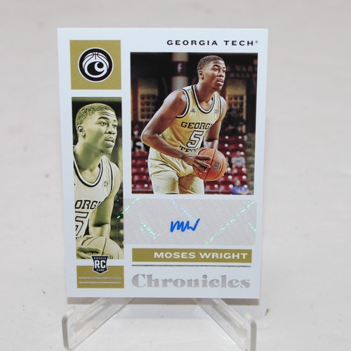 Moses Wright Auto RC Parallel 2021 Panini Chronicles Draft Picks Georgia Tech | eBay