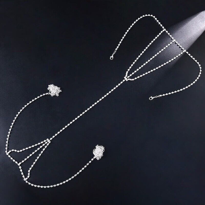 Sexy Rhinestone G-String Thong Bikini Panties Women Crystal Lingerie ...