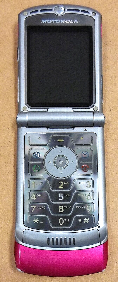 Motorola RAZR V3 - Pink Miami Ink Flower Tattoo (T-Mobile) Very Rare ...