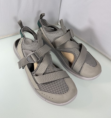Chaco Mega Z/Cloud Men's Gray Mesh Closed Toe Sandals Water Shoes Size ...
