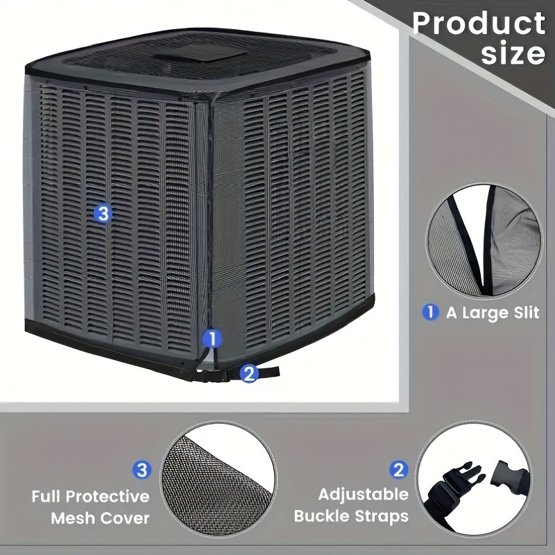 Durable Heavy Duty Air Conditioner Cover- All-Weather Protection & Easy ...