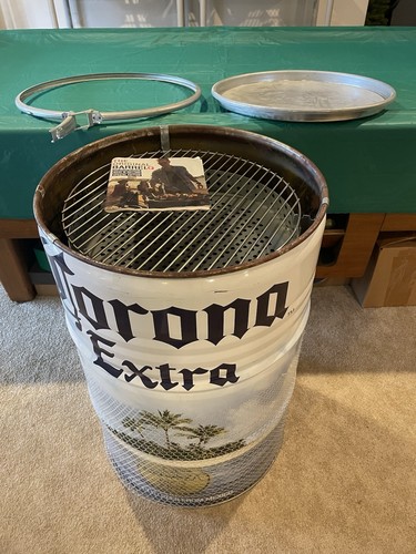 corona extra 55 gallon drum grill/cooler | eBay