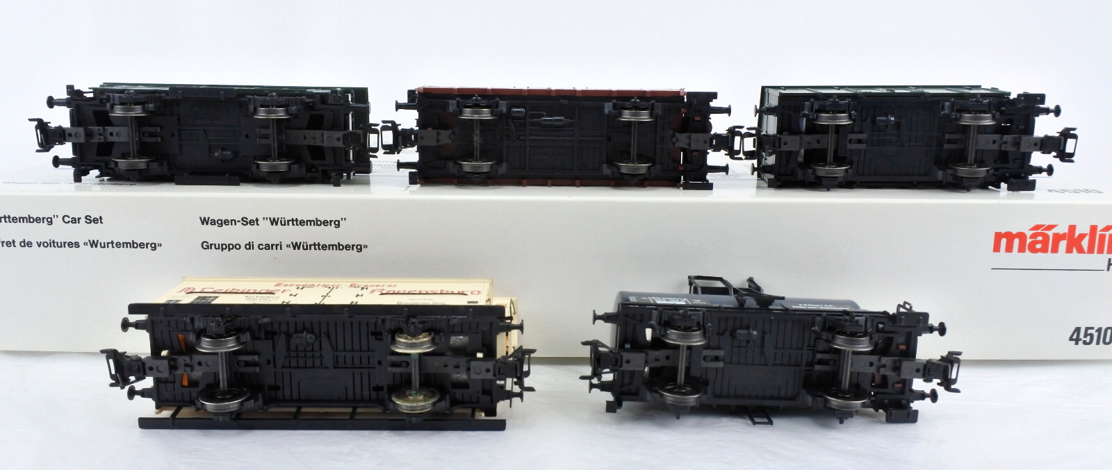 MARKLIN HO SCALE 4510 WURTTEMBERG 5 FREIGHT CAR SET | eBay