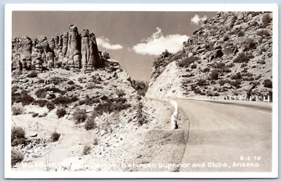 Postcard RPPC AZ US 60 To Devils Canyon Between Superior And Globe ...