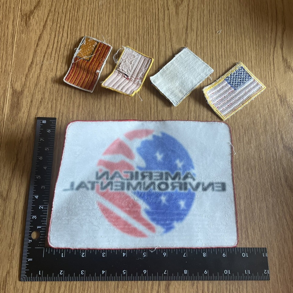 Large Back-Of-Jacket-Size AMERICAN ENVIRONMENTAL Patch + 4 USA Flag ...