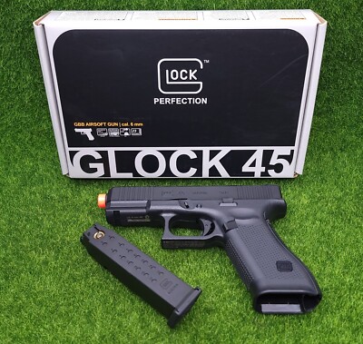 Umarex Glock 45 G45 6mm GBB Semi Auto Airsoft Pistol, 300FPS - 2276345 ...
