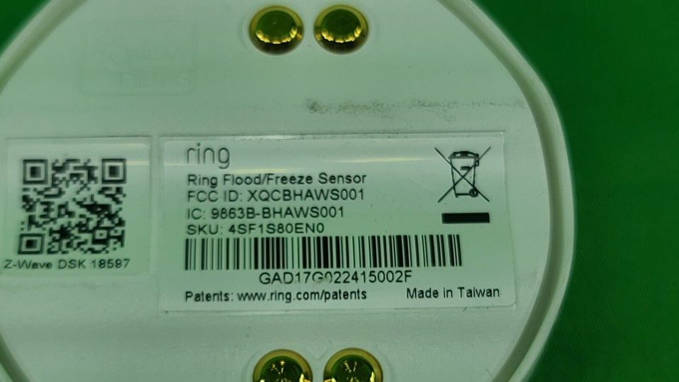 Ring Flood and Freeze Sensor -Detection for Ring Alarm System ...